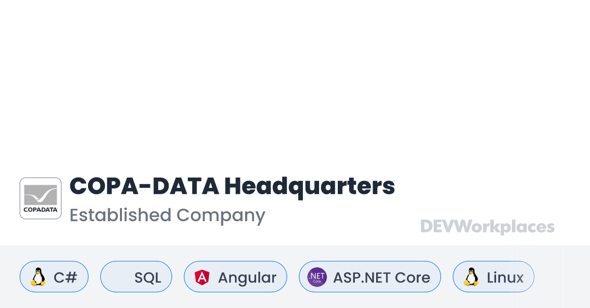 COPA-DATA Headquarters as an IT employer | Reviews, TechStack, Benefits