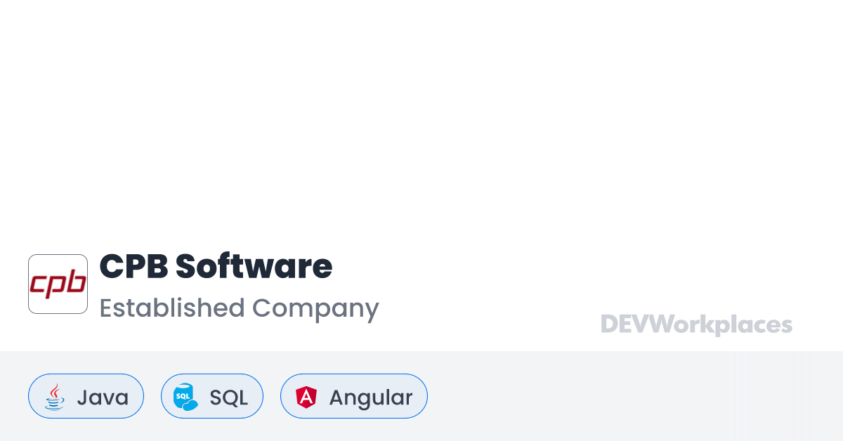 CPB Software as an IT employer | Reviews, TechStack, Benefits